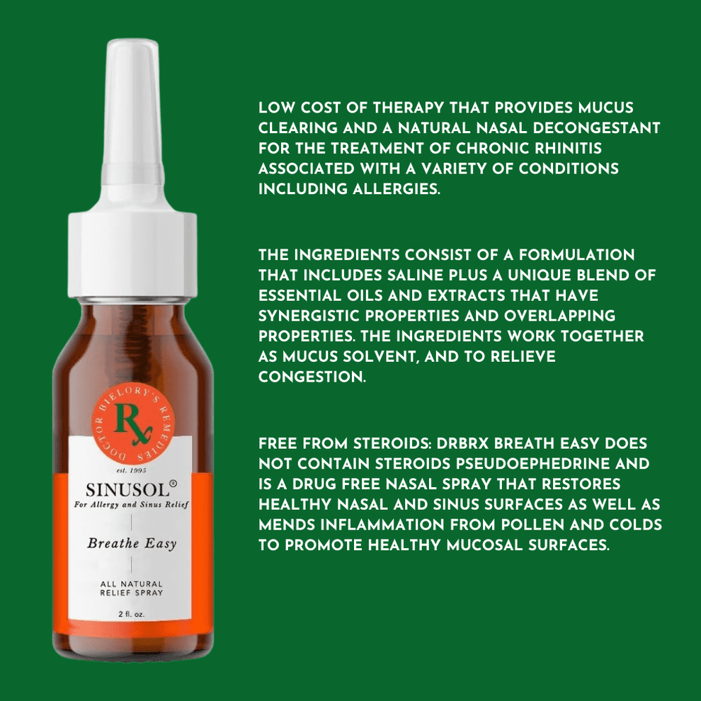 Sinusol Breathe Easy Nasal Spray (2oz) – Dr. Bielory Remedies