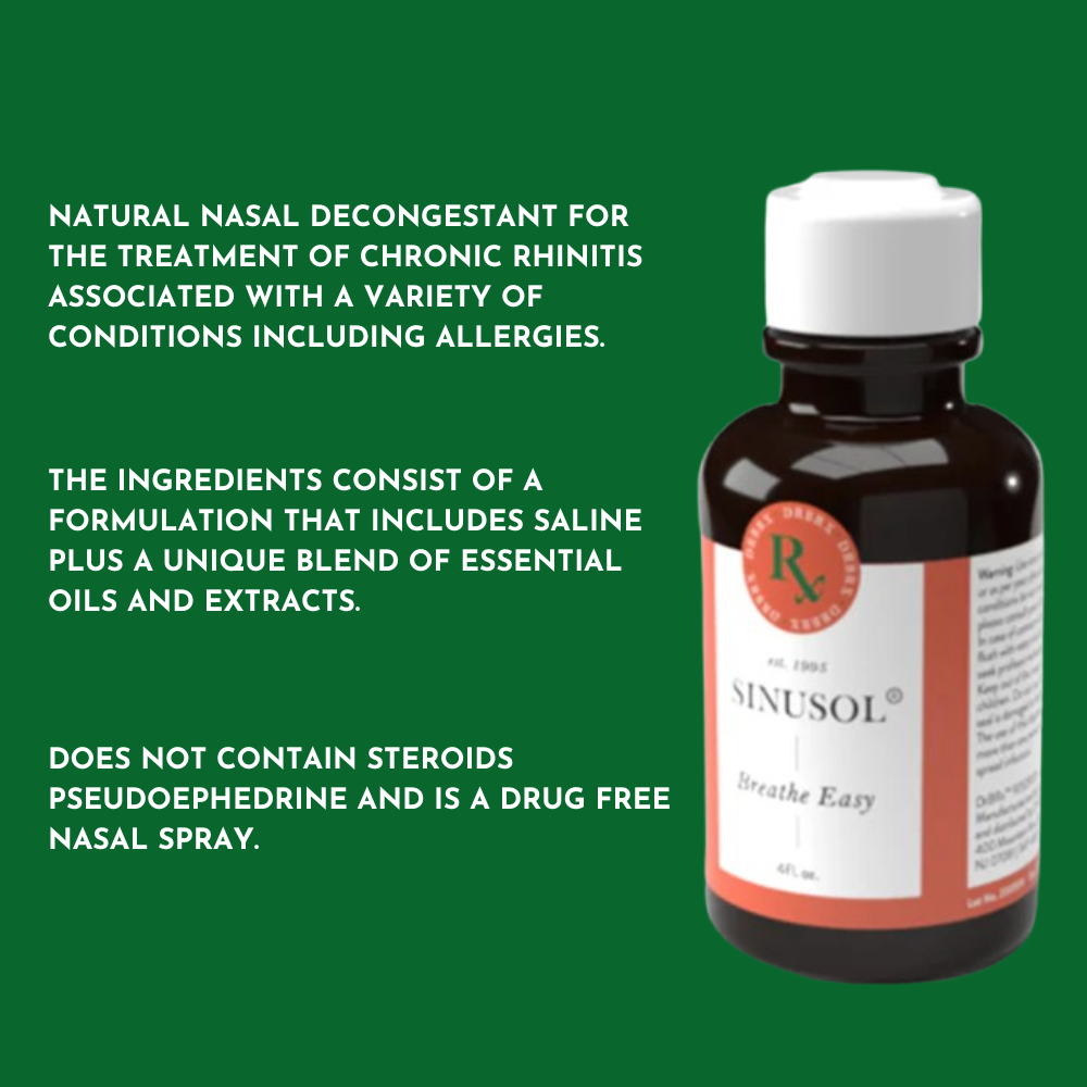 Sinusol® Breathe Easy Ounce Refill or Use with Sinus Nebulizer (4oz ...